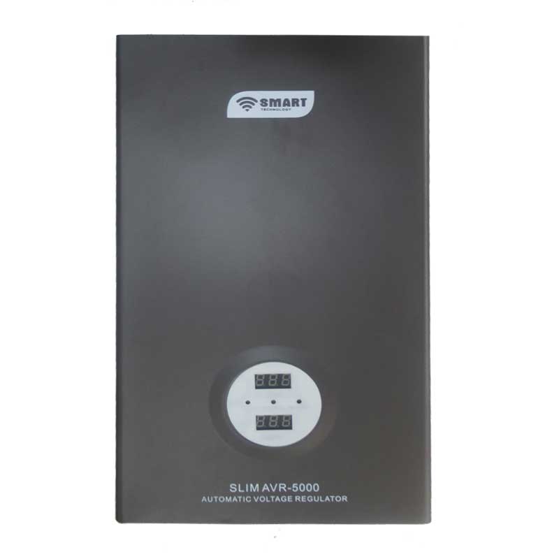 REGULATEUR DE TENSION MURAL AUTOMATIQUE SMART TECNOLOGIE SLIM AVR-5000– DJOKSTORE.CI