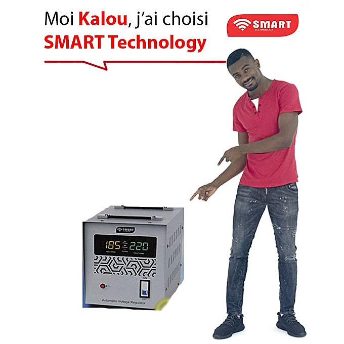 Stabilisateur Smart AVR-3000VA - SMART TECHNOLOGY - Gris– DJOKSTORE.CI