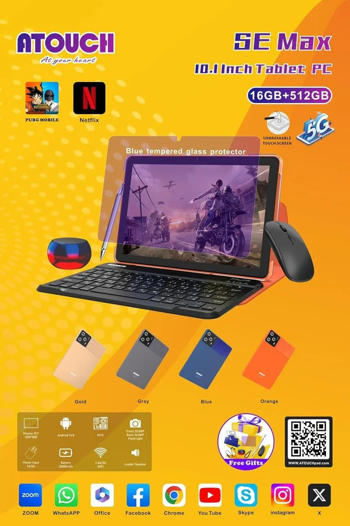 Atouch Tablette SE MAX 16 GB + 512 GB– DJOKSTORE.CI